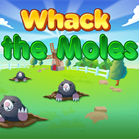 Whack the Moles - Free Online Word Games